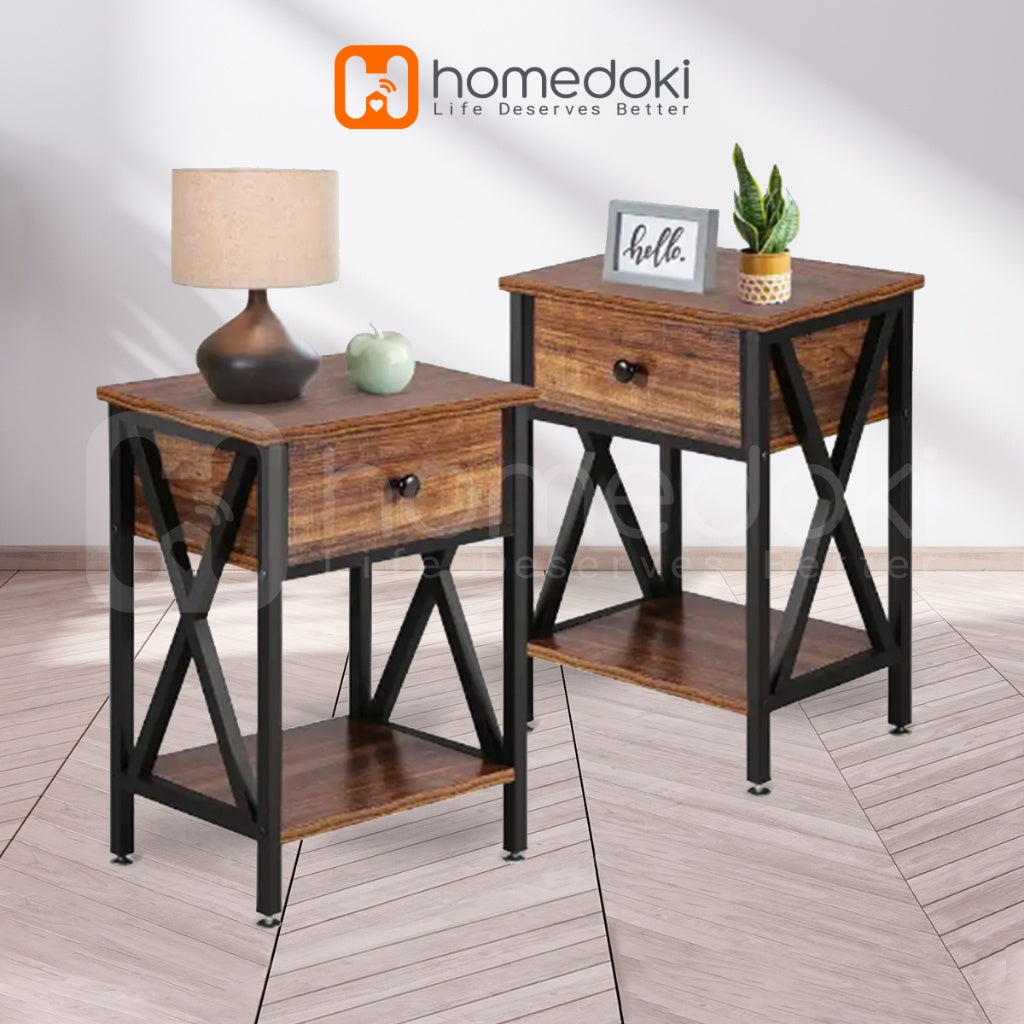 Homedoki Meja Nakas Minimalis / Meja Nakas Kecil / Meja Sudut / Meja S